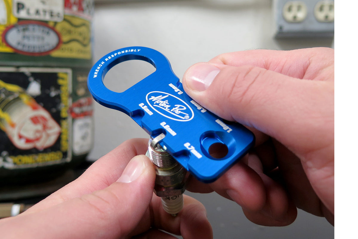 MOTION PRO SPARK PLUG GAP TOOL & BOTTLE OPENER – Taco Moto Co.