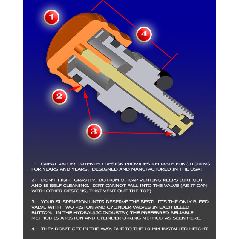 STR SPEED BLEED FORK VALVES | PN10-25 VALVES - QTY 2 – Taco Moto Co.